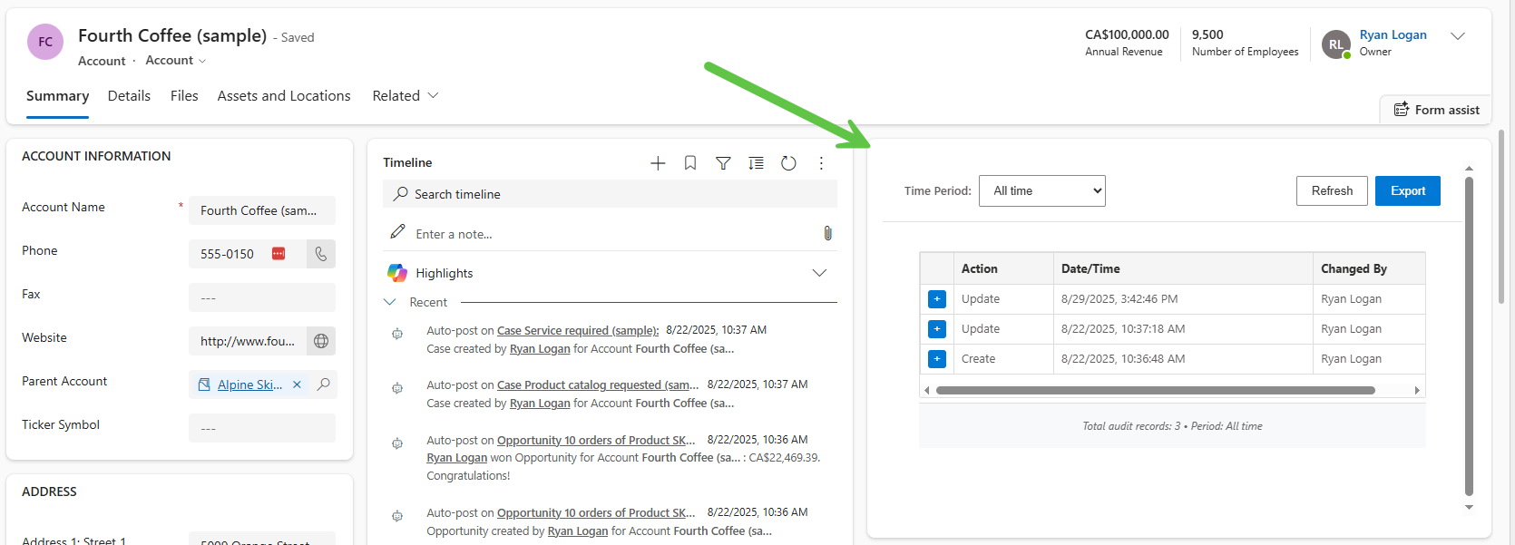 Dynamics 365 - Audit Viewer - LowCodeGo